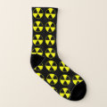 Fun Black and Yellow Radiation Symbol Socks | Zazzle