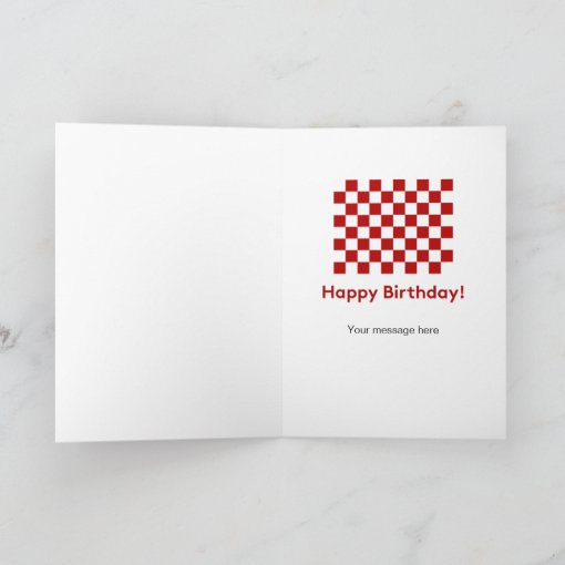 Fun blank cheque birthday card | Zazzle