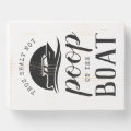 Fun Boating Humor Rustic Modern Boat Gift Wooden Box Sign | Zazzle