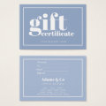 Fun Bold Typography Two Tone Gift Certificate | Zazzle
