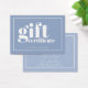 Fun Bold Typography Two Tone Gift Certificate | Zazzle