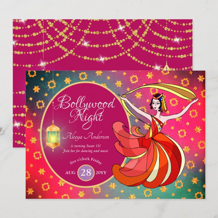 Fun BOLLYWOOD Dance Music Party ANY EVENT Invitation | Zazzle