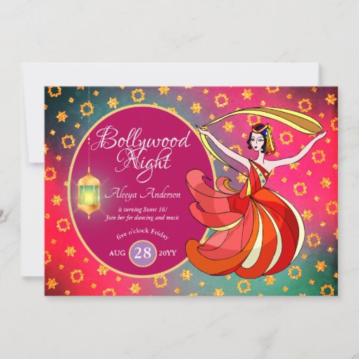 Fun BOLLYWOOD Dance Music Party ANY EVENT Invitation | Zazzle