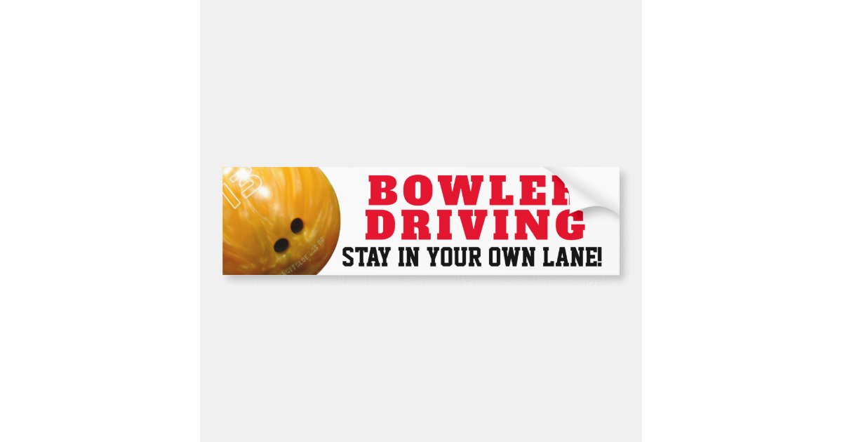 Fun Bowler Bowling Fan Bumper Sticker | Zazzle