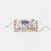 Fun Boys Police Officer Pattern Kids' Cloth Face Mask | Zazzle