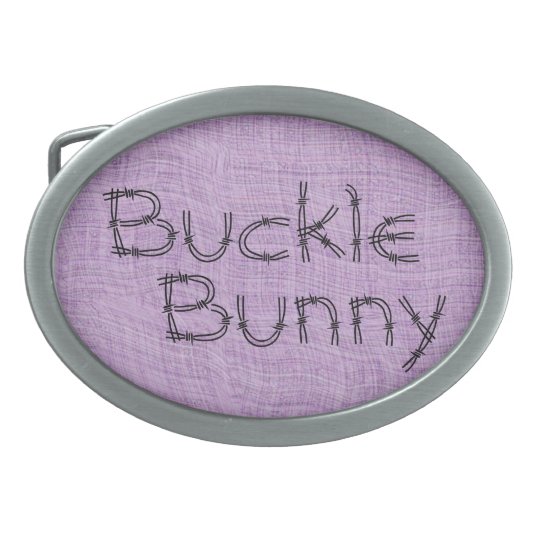 Fun Buckle Bunny Oval Belt Buckle | Zazzle.com