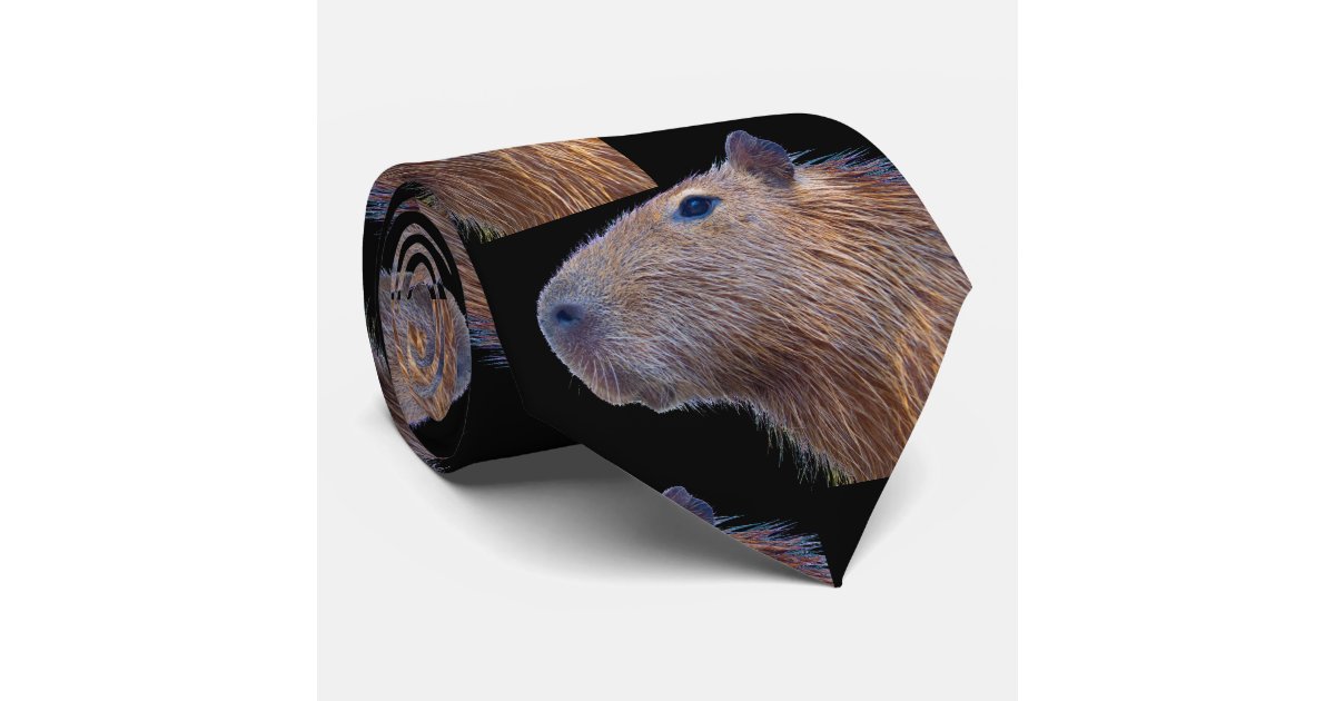 Fun Capybara Neck Tie | Zazzle