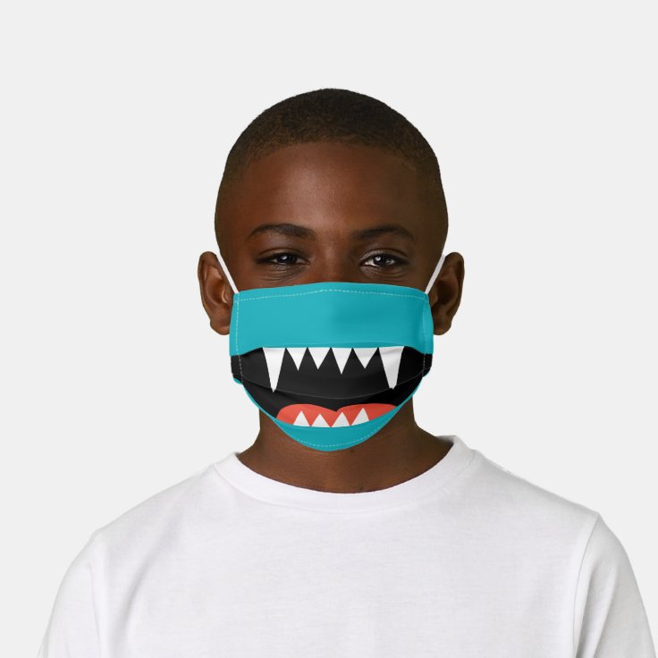 FUN CARTOON MONSTER MOUTH | FACE MASK | Zazzle