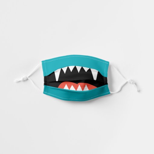 FUN CARTOON MONSTER MOUTH | FACE MASK | Zazzle