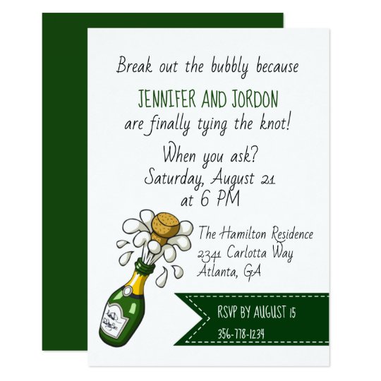 Fun Casual Wedding Invitation | Zazzle.com