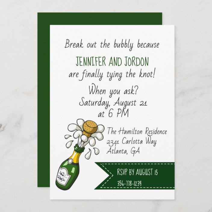 Fun Casual Wedding Invitation | Zazzle.com