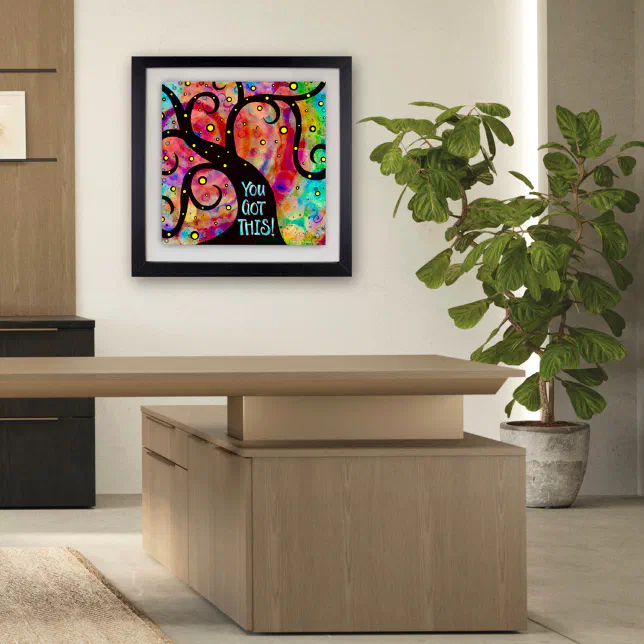 Fun Cheerful Colorful Tree Classroom Poster | Zazzle