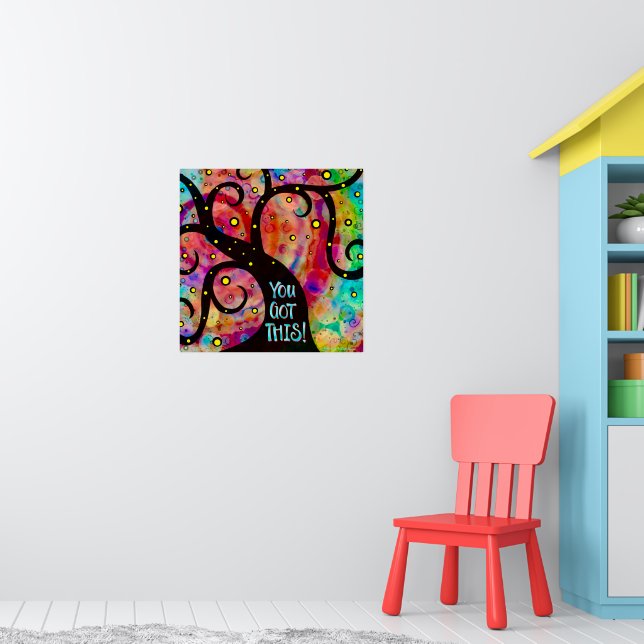 colourful tree poster