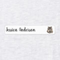 Fun Children Cute Raccoon animal Custom Name Kids' Labels | Zazzle