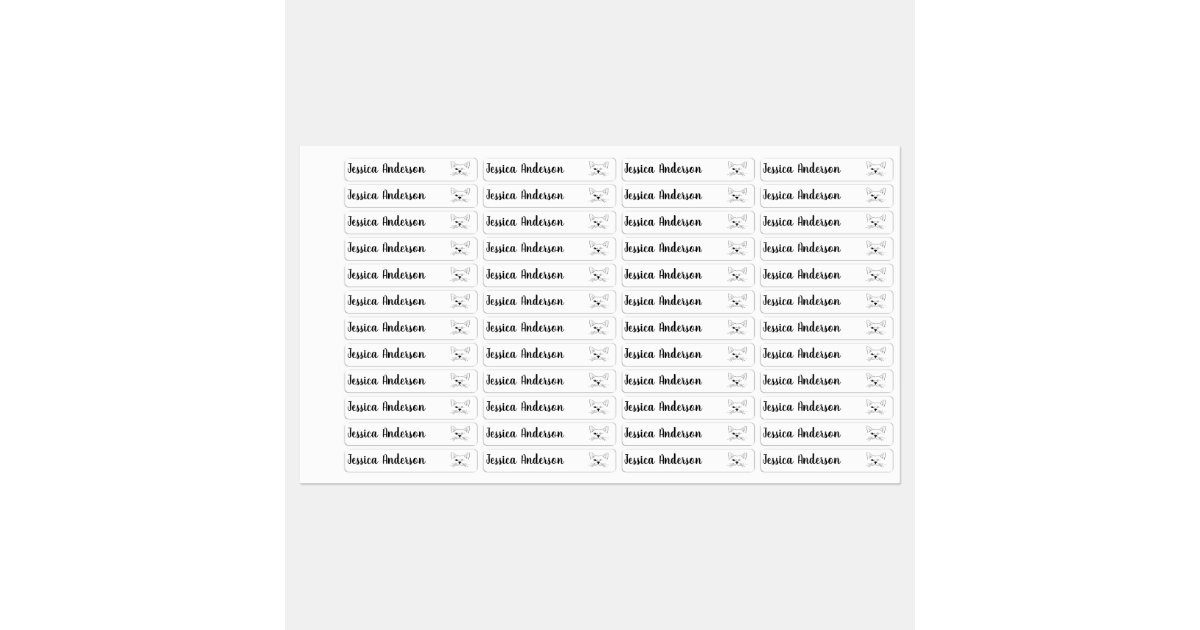Fun Children Cute Winking Cat Kitten Pet Animal Kids' Labels | Zazzle