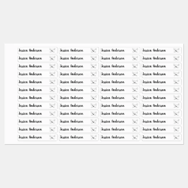 Fun Children Cute Winking Cat Kitten Pet Animal Kids' Labels | Zazzle