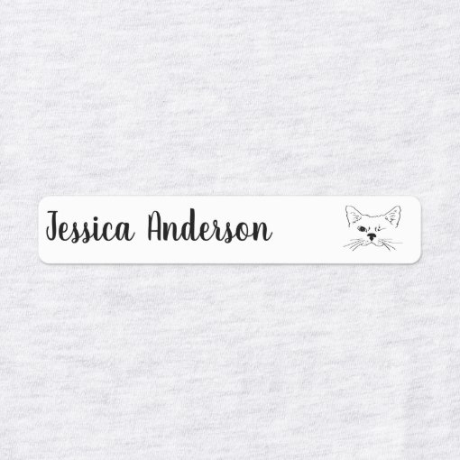 Fun Children Cute Winking Cat Kitten Pet Animal Kids' Labels | Zazzle