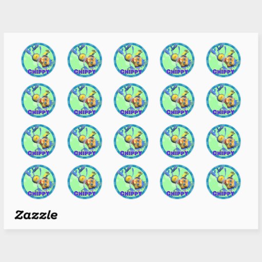 Fun Chippy Stickers | Zazzle