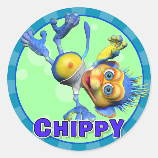 Fun Chippy Stickers | Zazzle