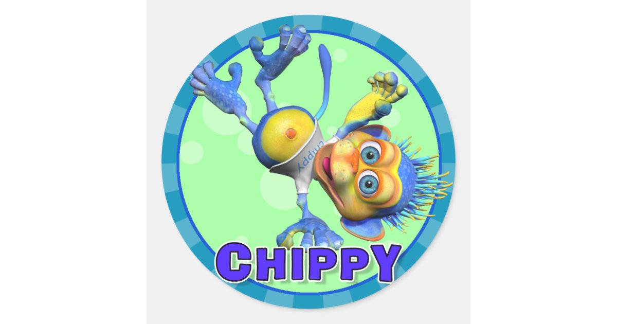 Fun Chippy Stickers | Zazzle