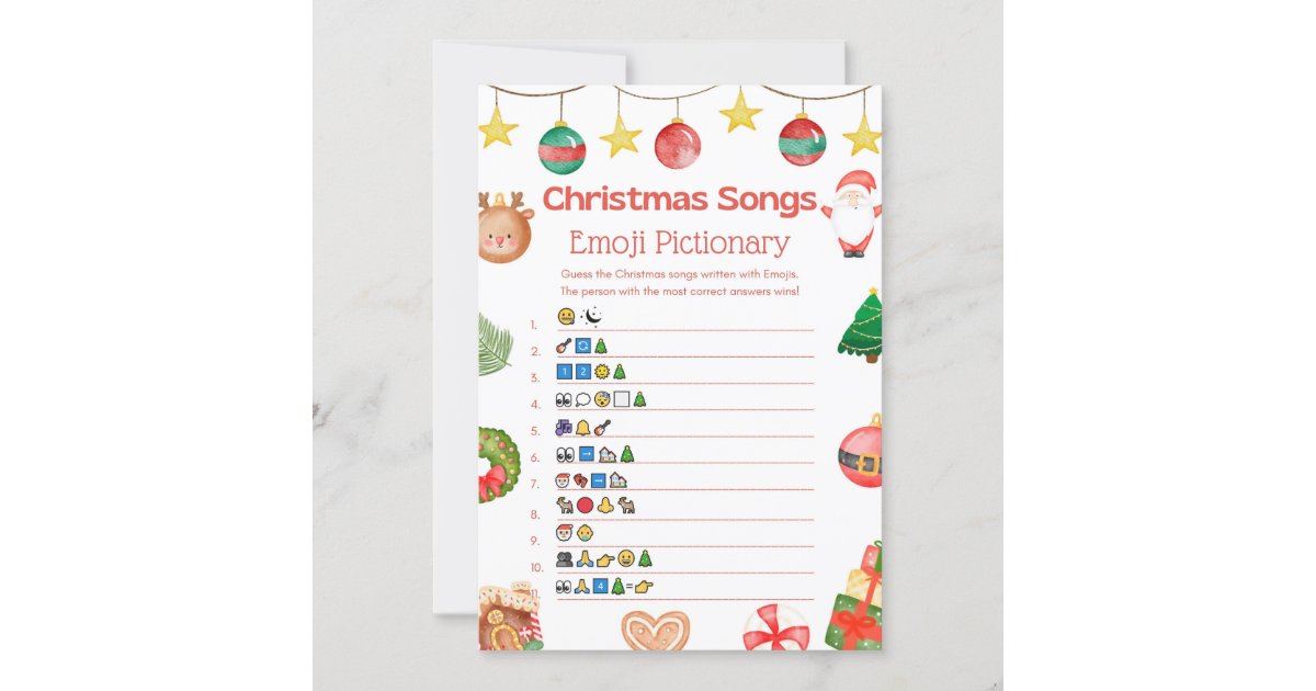 Fun Christmas Game - Not Editable - Invitation | Zazzle