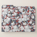 Fun Christmas Holiday Snowman Snowflake Organizer File Folder | Zazzle