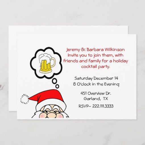 Fun Christmas Party Invitation | Zazzle