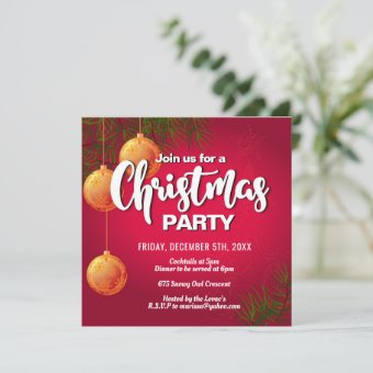 Fun Christmas Party Invitation | Zazzle
