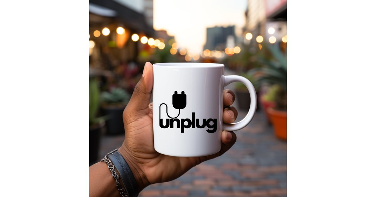 Fun coffee mugs - Unplug - Quotes | Zazzle