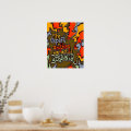 Fun Colorful Abstract Expert Beginner Classroom Poster | Zazzle