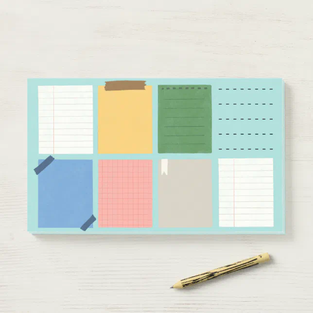 Fun Colorful Different Notepad List Designs To Do | Zazzle