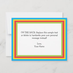 Fun Colorful Kids Photo Thank You Card | Zazzle