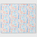 Fun Colorful Name Personalized Wrapping Paper | Zazzle