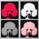 Fun & Colorful Pop Art Poodles Foam Core Photo Tile | Zazzle