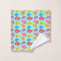 Fun Colorful Summer Fish Pattern Bath Towel Set | Zazzle
