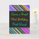 Fun, Colorful, Whimsical 43rd Birthday Card | Zazzle