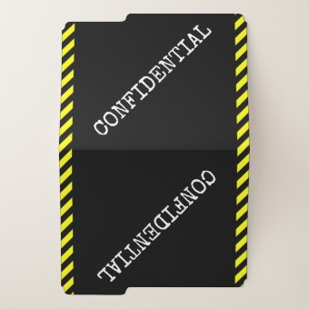 Fun "CONFIDENTIAL" File Folder Set | Zazzle