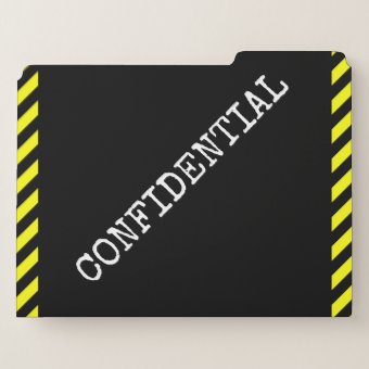 Fun "CONFIDENTIAL" File Folder Set | Zazzle