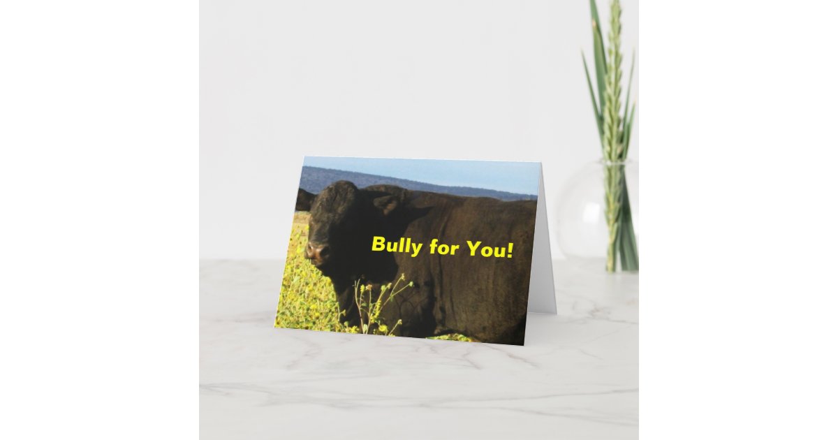 Fun Congratulations Ranch Farm Cattle Bulls Card | Zazzle