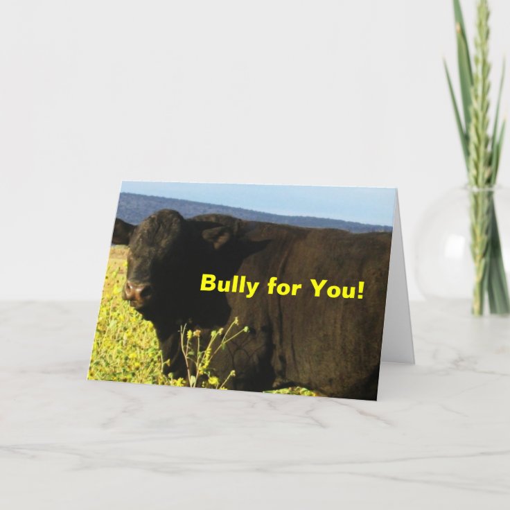 Fun Congratulations Ranch Farm Cattle Bulls Card | Zazzle