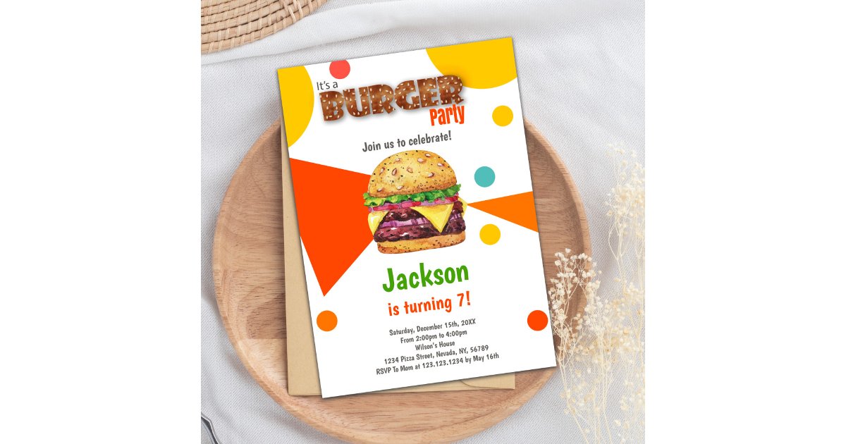 Fun Cookout or BBQ Party Card for All Ages | Zazzle
