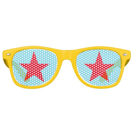 Fun Cool Star Custom Birthday Party Swag Shades | Zazzle.com