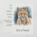 Fun "Cougar" Over the Hill Birthday Invite | Zazzle
