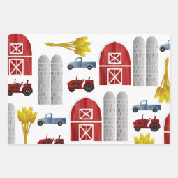 Fun Country Farm Wrapping Paper Sheets | Zazzle