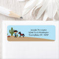 Fun cowboy western boy return address labels | Zazzle