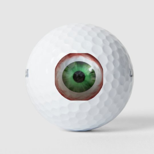 Fun Creepy Green Eye-ball - Weird Golf Balls | Zazzle.com
