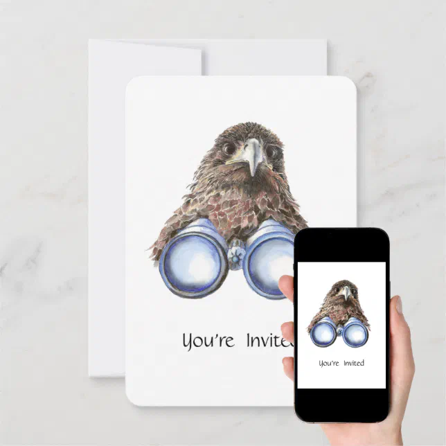 Fun Custom Bird Watching Birthday Party Invite | Zazzle