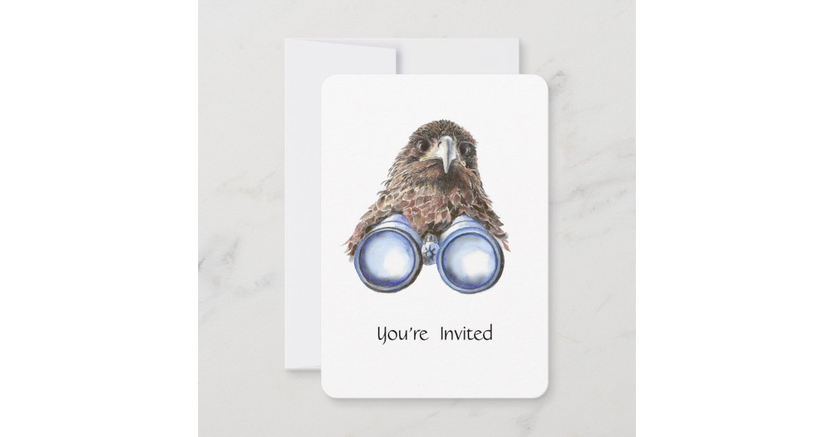 Fun Custom Bird Watching Birthday Party Invite | Zazzle