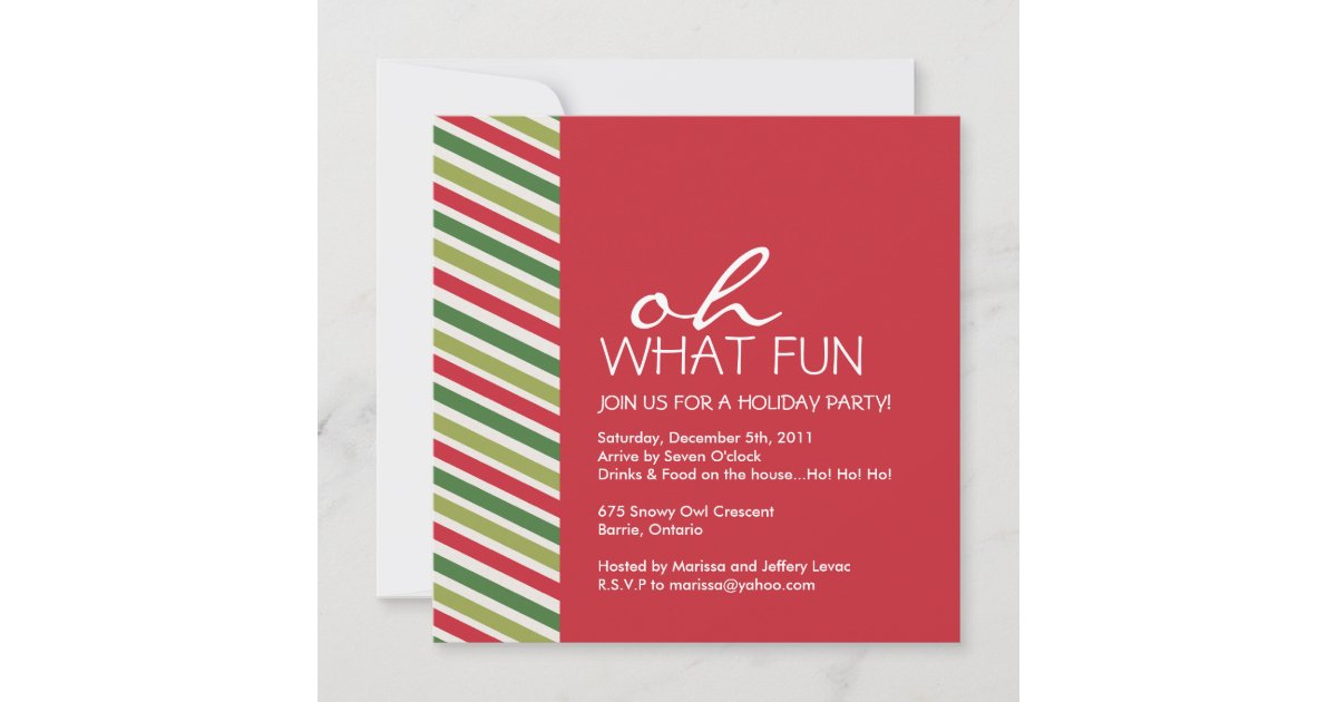 Fun Customizable Christmas Party Invitation | Zazzle