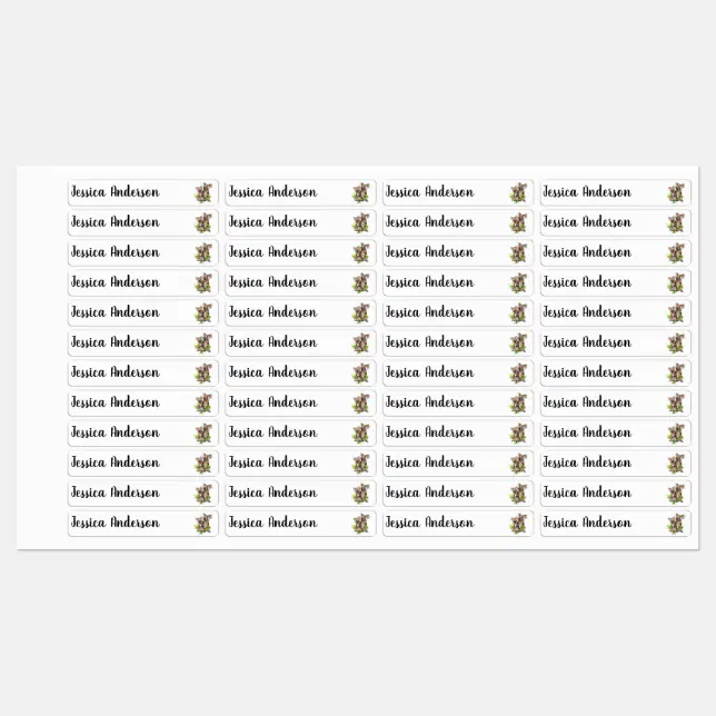 Fun Cute Little Koala Bears Hugging Animal Art Kids' Labels | Zazzle